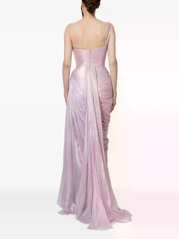IRIS SERBAN Penelope One-shoulder Draped Gown