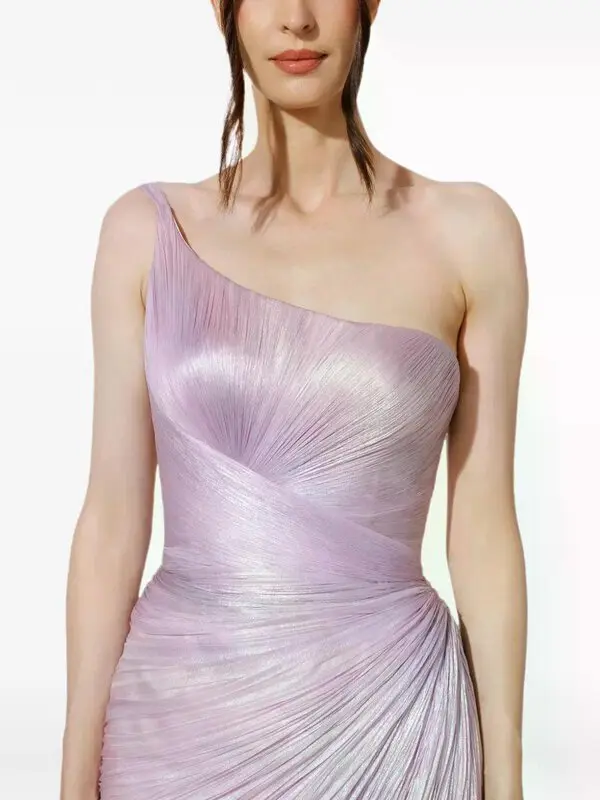 IRIS SERBAN Penelope One-shoulder Draped Gown