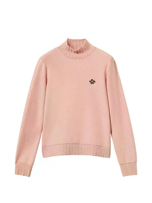 TWINSET Turtleneck Jumper With Brooch