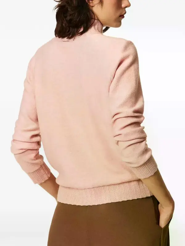 TWINSET Turtleneck Jumper With Brooch