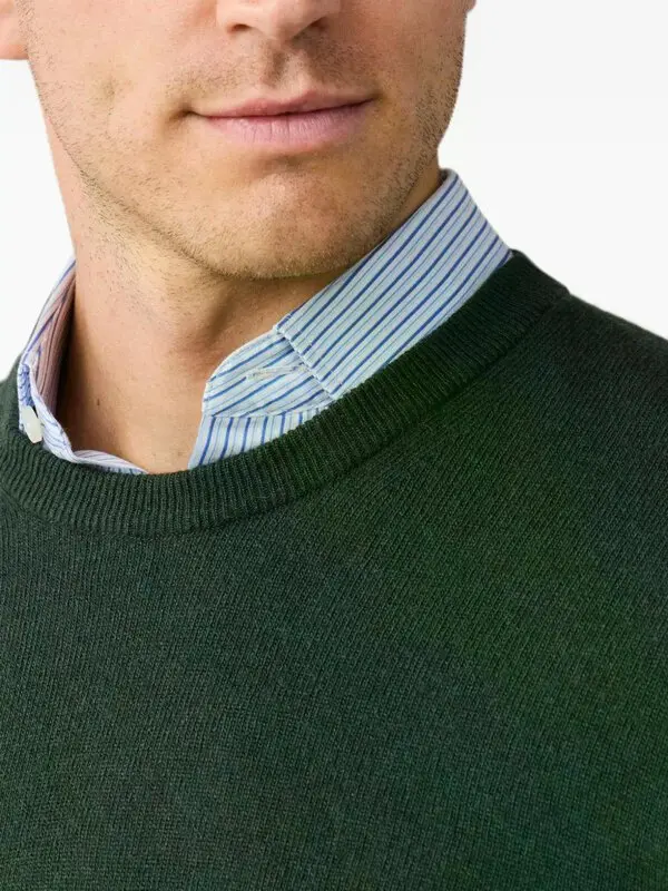 HACKETT LONDON Patch-detail Crew-neck Knit
