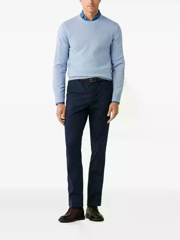 HACKETT LONDON Elbow-patch V-neck Knit