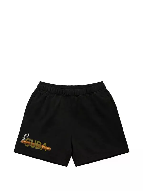 MELT Cuba Graphic-print Relaxed Fit Shorts