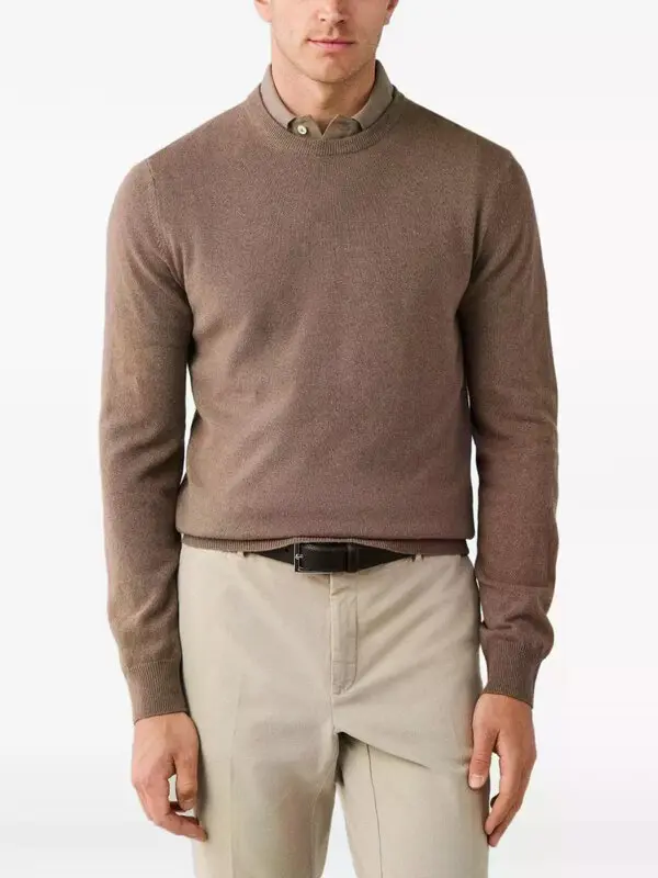 HACKETT LONDON Elbow-patch Crew-neck Knit
