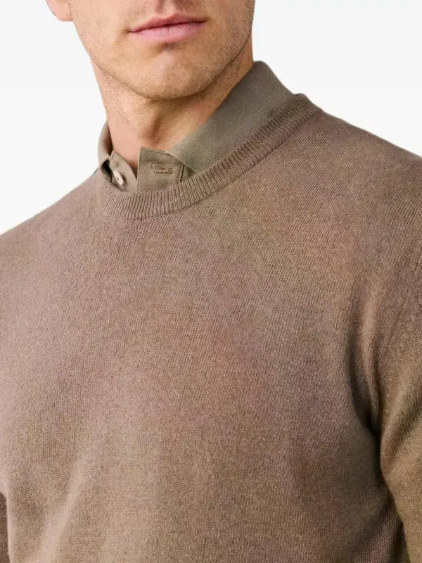 HACKETT LONDON Elbow-patch Crew-neck Knit
