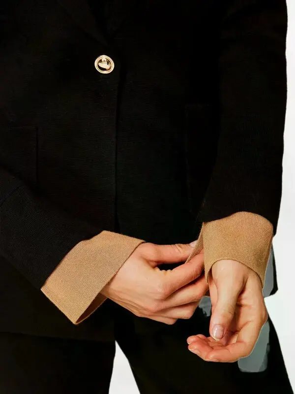 TWINSET Knit Jacket With Contrasting Details