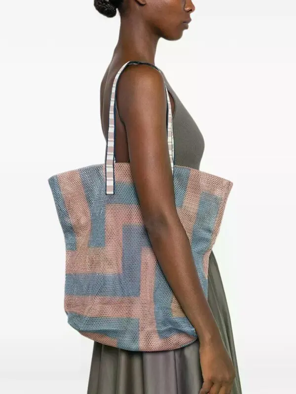 ÉPICE Geometric Pattern Tote Bag