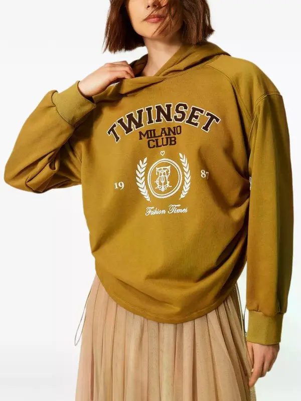 TWINSET Logo Print Hoodie