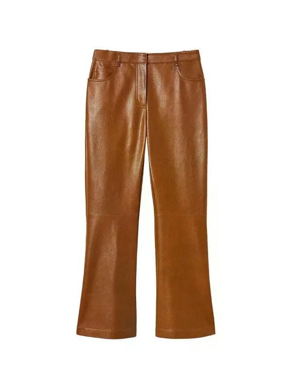 TWINSET Faux-leather Flared Trousers