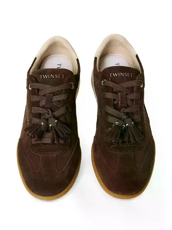 TWINSET Suede Trainers With Tassels