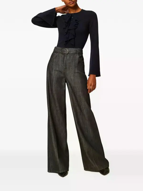 TWINSET Fitted Jumper With Ruffles