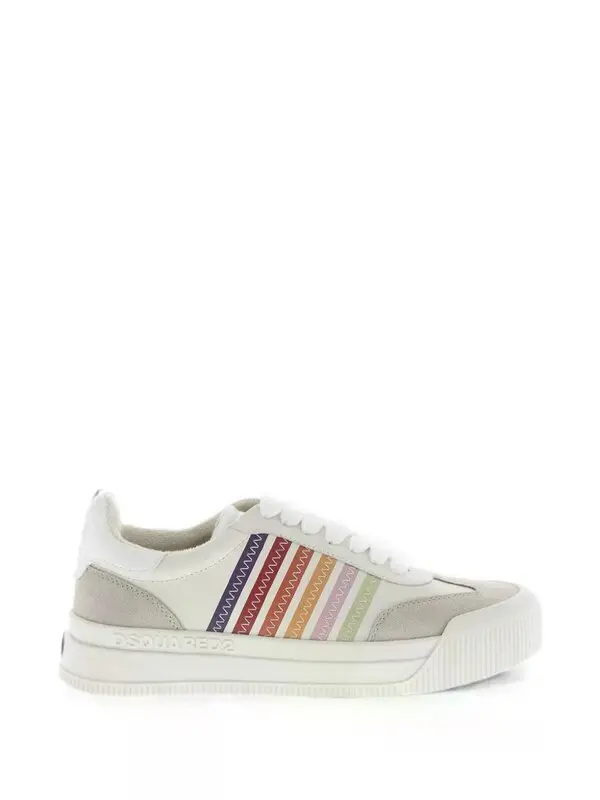 Dsquared2 New Jersey Striped Leather Sneakers