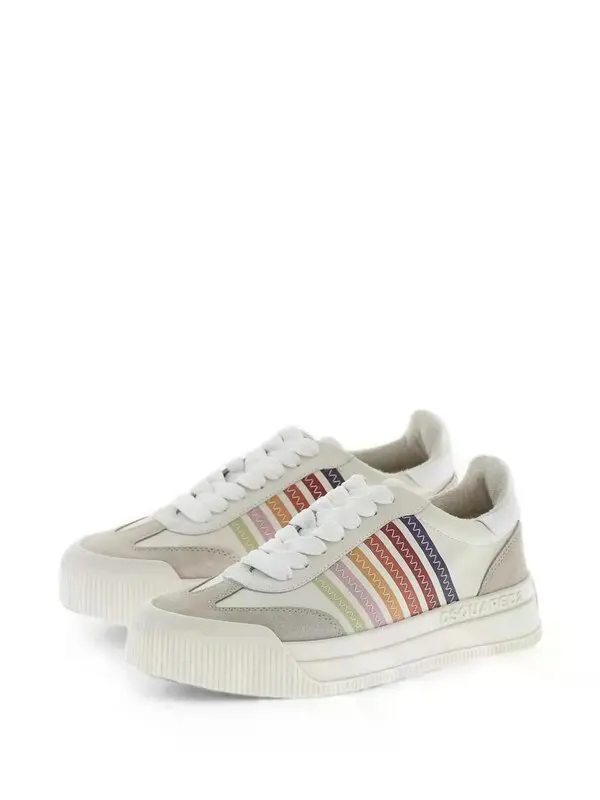 Dsquared2 New Jersey Striped Leather Sneakers