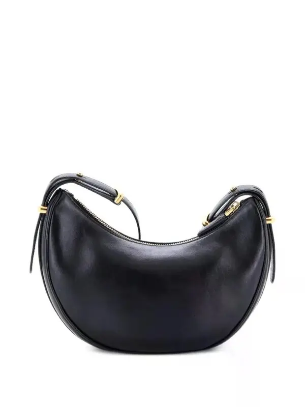Prada Arque Half Moon Leather Small Hobo Bag - Black
