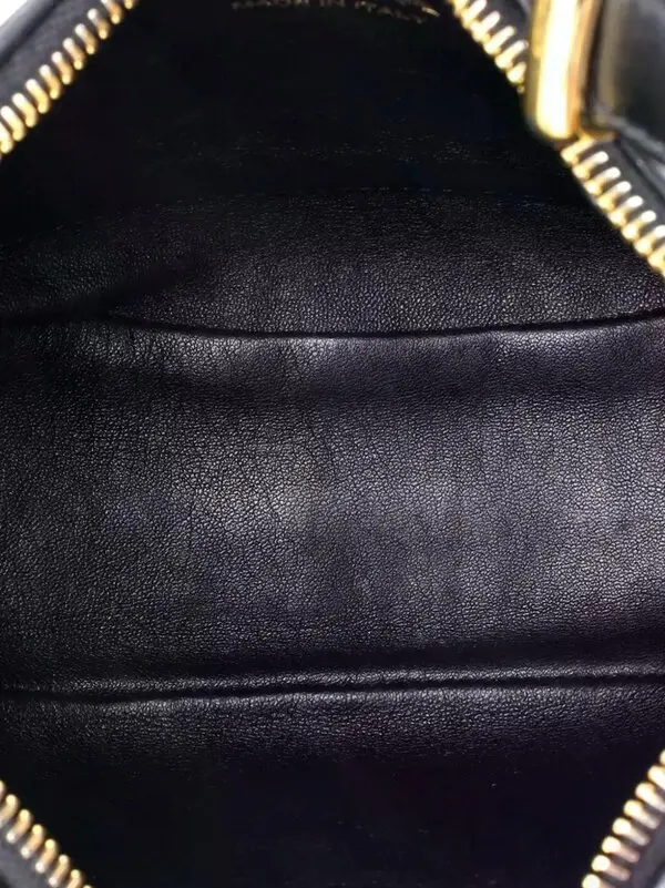 Prada Arque Half Moon Leather Small Hobo Bag - Black
