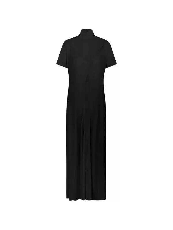 CAYET Bella High-neck Wrap-design T-shirt
