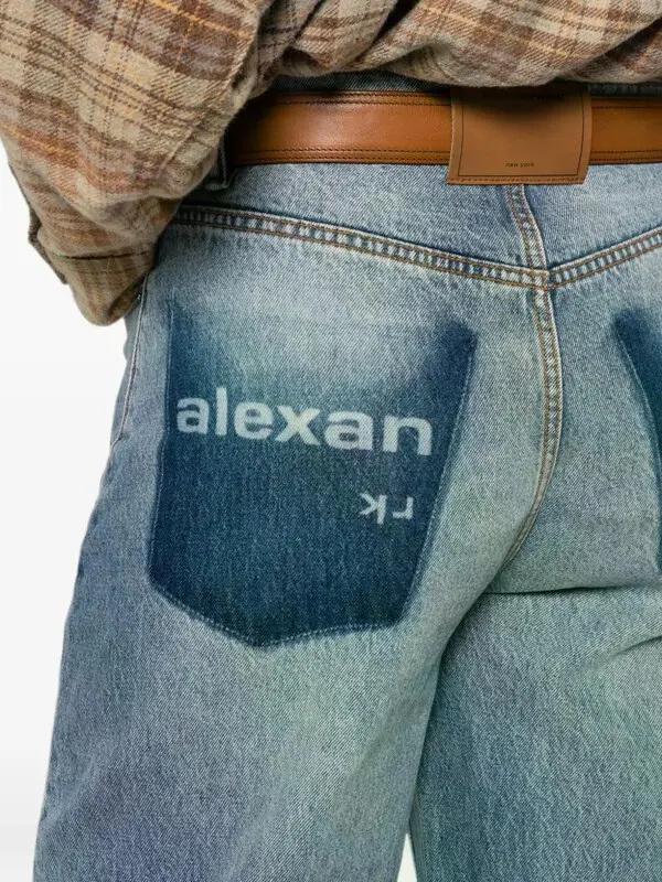 Alexander Wang Logo-detail Belt-loop Jeans