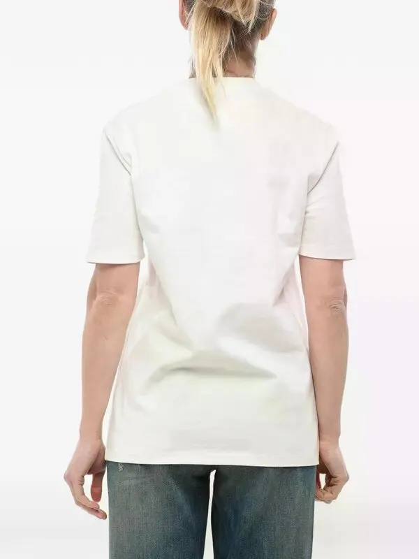 JIL SANDER Jewel-pin Cotton T-shirt