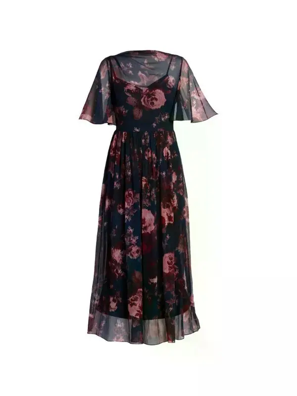 Erdem Floral Print Dress - Blue