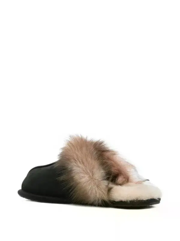UGG Shearling-trim Slip-on Slippers