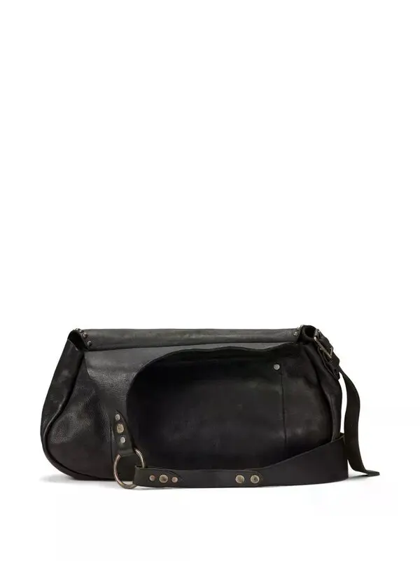 Ralph Lauren Stud-embellished Leather Messenger Bag