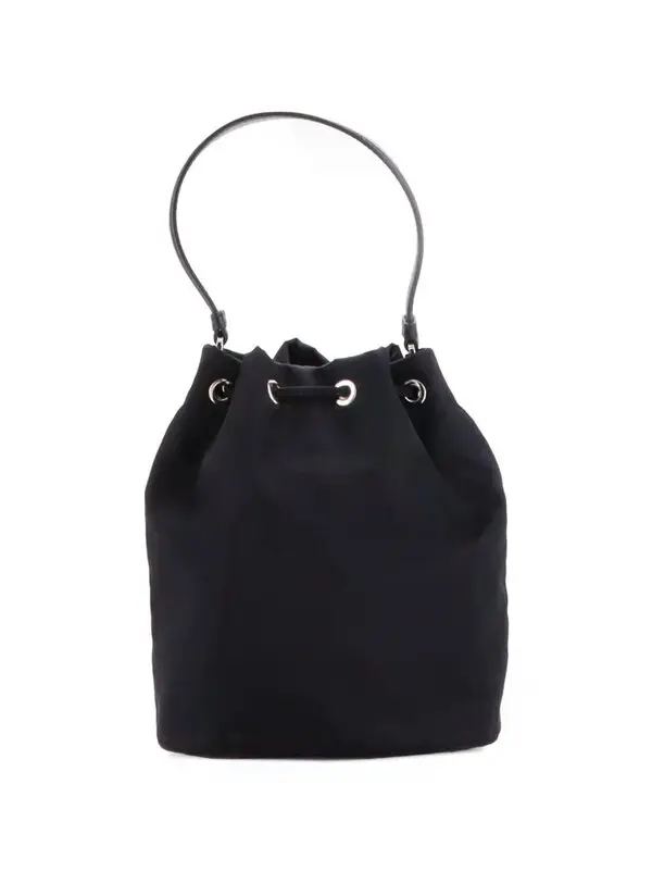Prada Embellished Re-nylon Mini Bucket Bag