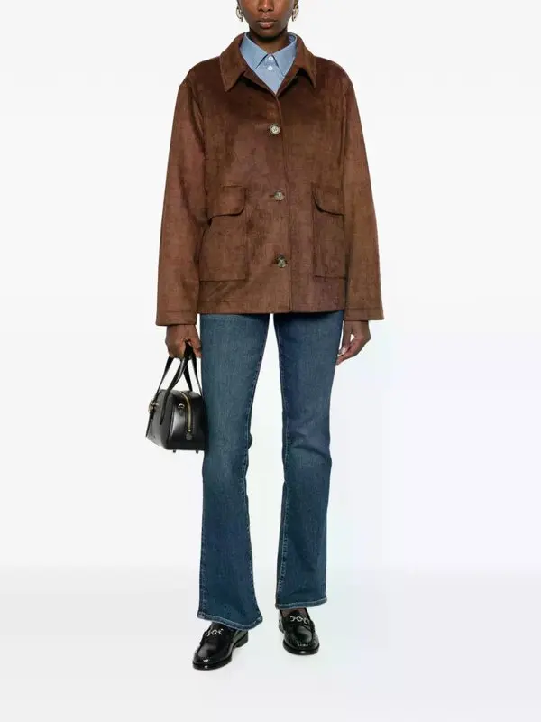 FRAME The Rodeo Washed Flared Denim Jeans