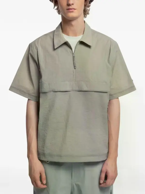 SPOONYARD Half-zip Short-sleeve Polo Shirt