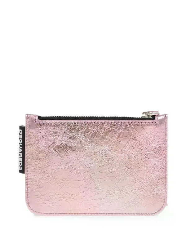 Dsquared2 Eyelet-embellished Leather Card Holder