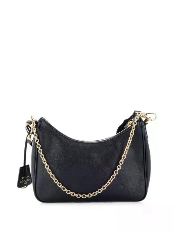 Prada Re-edition 2005 Shoulder Bag Saffiano Leather Small Crossbody Bag - Black