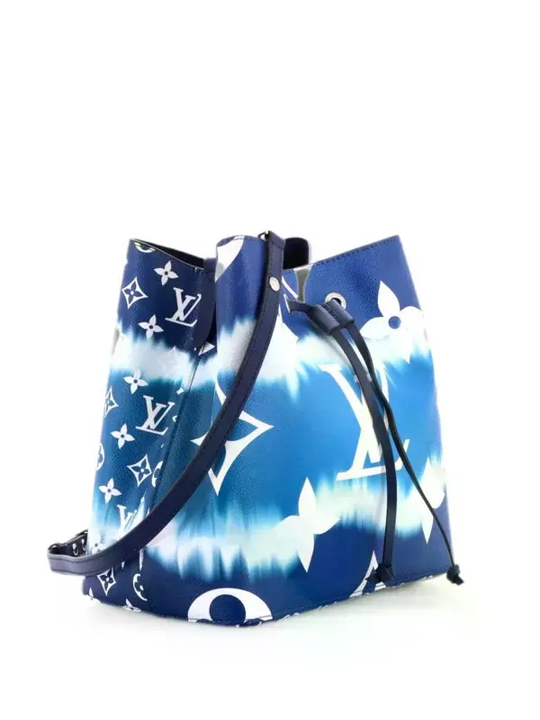 LOUIS VUITTON Neonoe Handbag Limited Edition Escale Monogram Giant Mm Bucket Bag - Blue