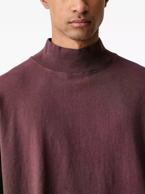 American Vintage High-neck Raw-edge T-shirt