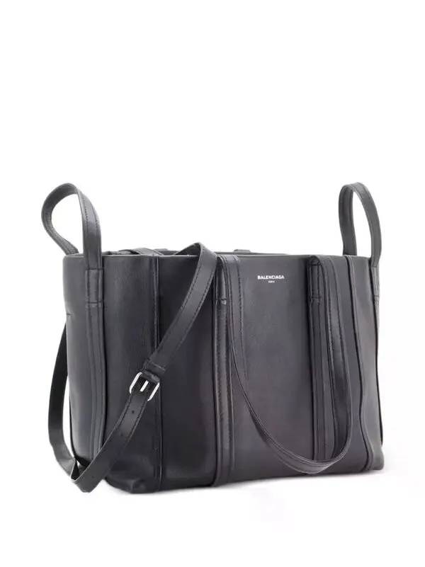 Balenciaga Laundry Day Cabas Leather Small Tote Bag