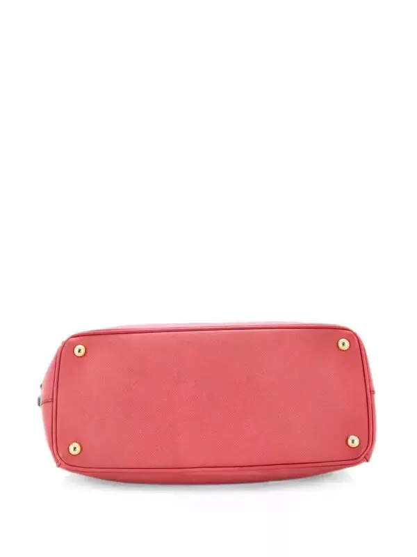 Prada Double Zip Lux Saffiano Leather Medium Tote Bag