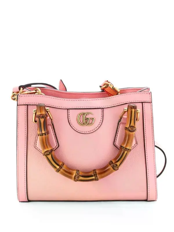 Gucci Diana Mini Tote Crossbody Bag With Bamboo Handle - Pink