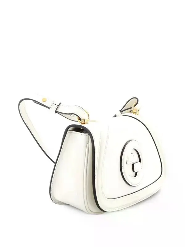 Gucci Blondie Nm Leather Mini Crossbody Bag - White