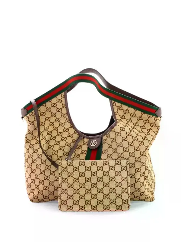 Gucci Giglio Gg Canvas Large Tote Bag