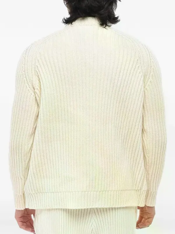 Off-White Meteor Cut-out Ribbed-knit Sweater