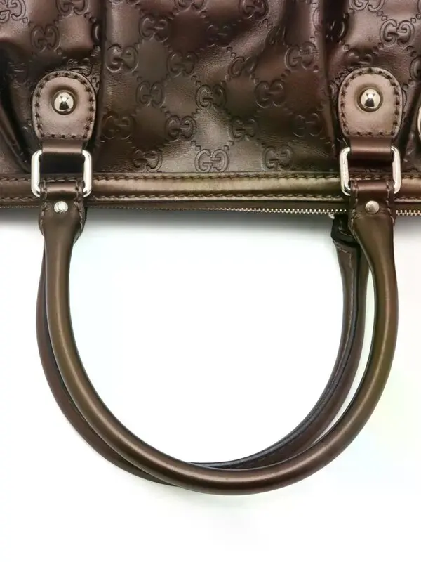 Gucci 2000-2015 Guccissima Sukey Satchel - Brown
