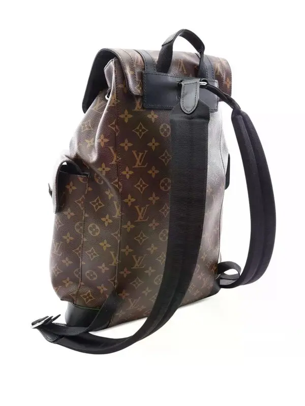 LOUIS VUITTON 2000-2026 Monogram Macassar Christopher Mm Backpack