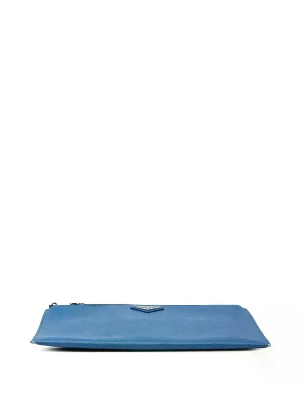 Prada 2000-2013 Saffiano Wristlet Clutch Bag