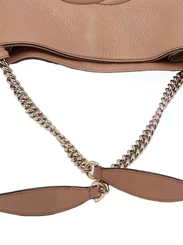 Gucci 2000-2015 Medium Calfskin Soho Chain Tote Bag - Neutrals