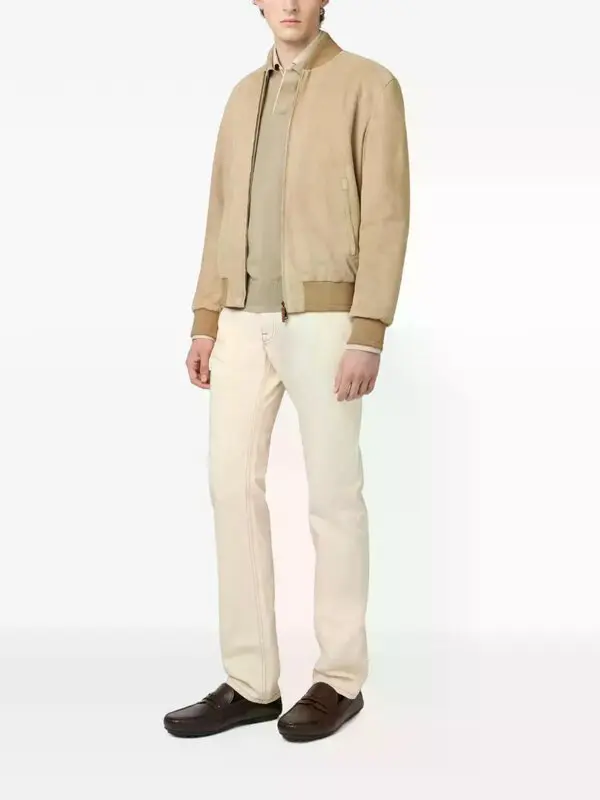 TOD'S Brera Suede Bomber Jacket