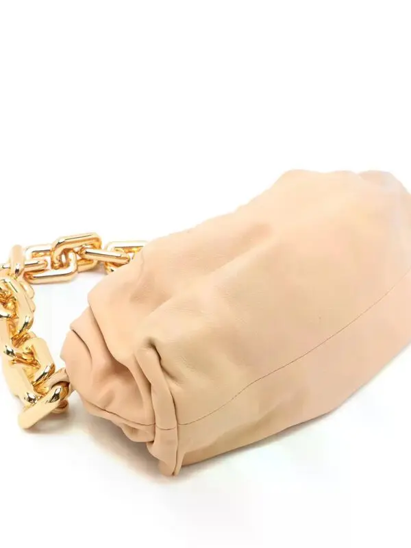 Bottega Veneta Lambskin Chain Pouch Shoulder Bag - Neutrals