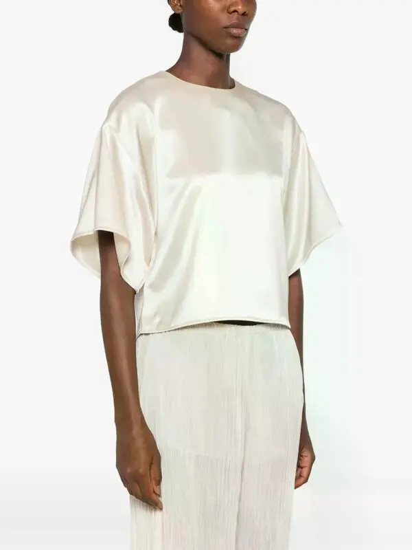 Simkhai Satin Finish Short-sleeve Top