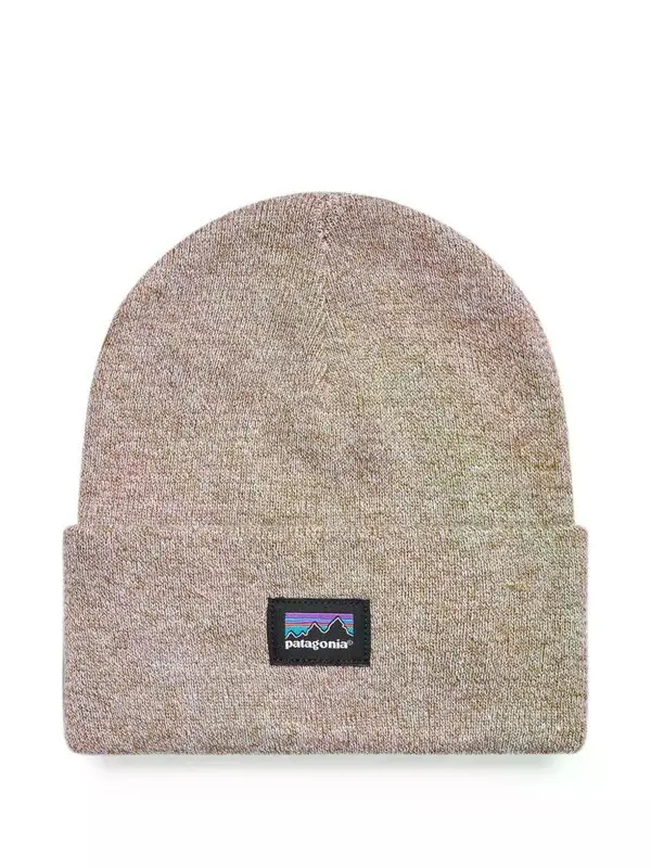 Patagonia Logo-patch Marl Beanie Hat