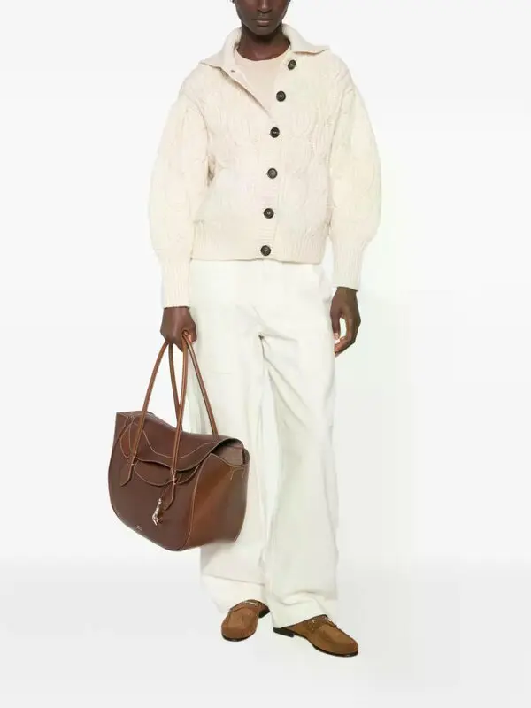 Brunello Cucinelli Cable Knit Cardigan - Neutrals