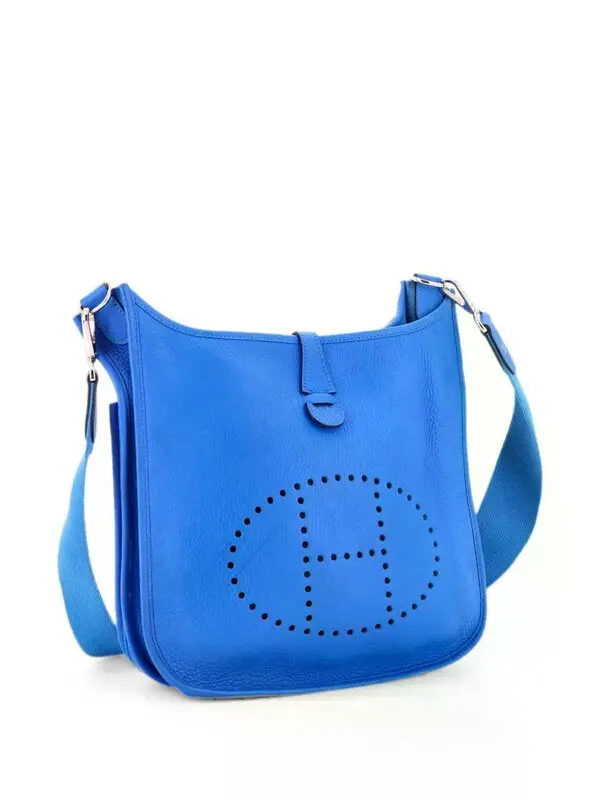 Hermès Evelyne Bag Gen Iii Clemence Pm Crossbody Bag - Blue