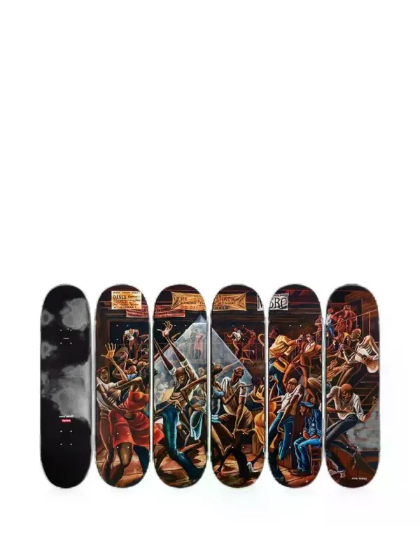 Supreme Ernie Barnes Skateboard Deck Set Of 6