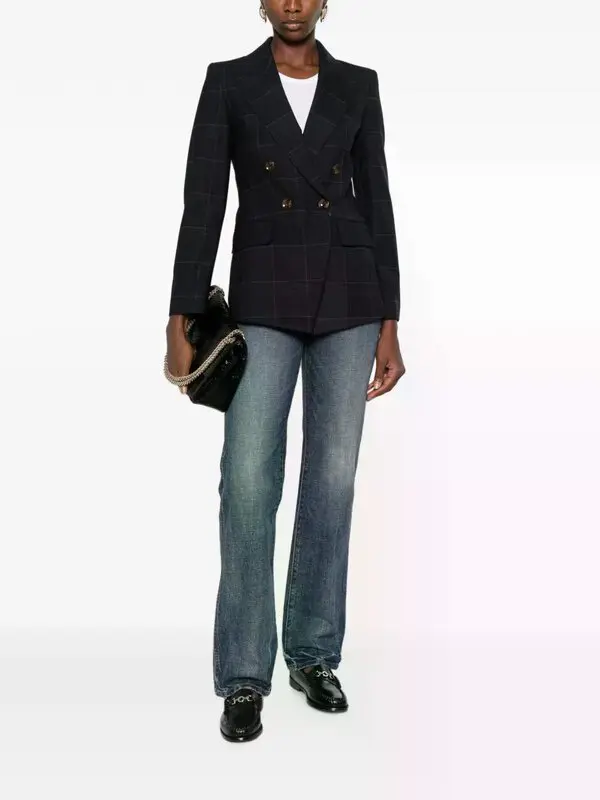 Marella Mllefedra Double-breasted Check-pattern Blazer